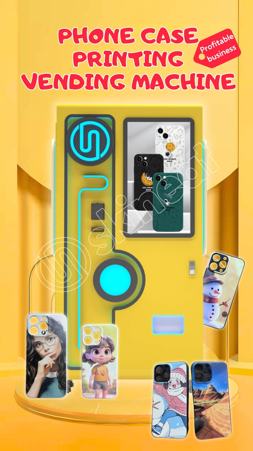phone case printer/mobile cover printer vending machine HM-pcp001 ...